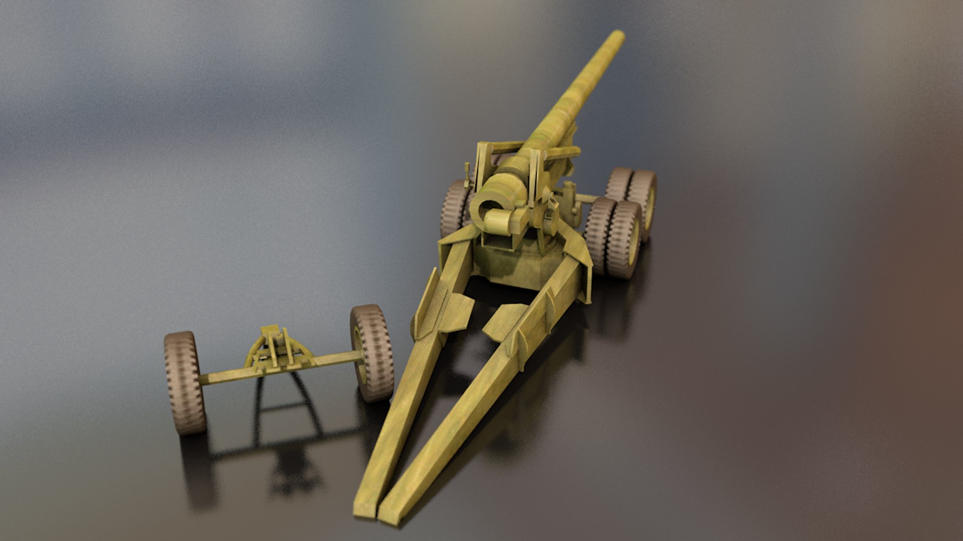 155 Mm M1 Caliber 3D Model - TurboSquid 1446219