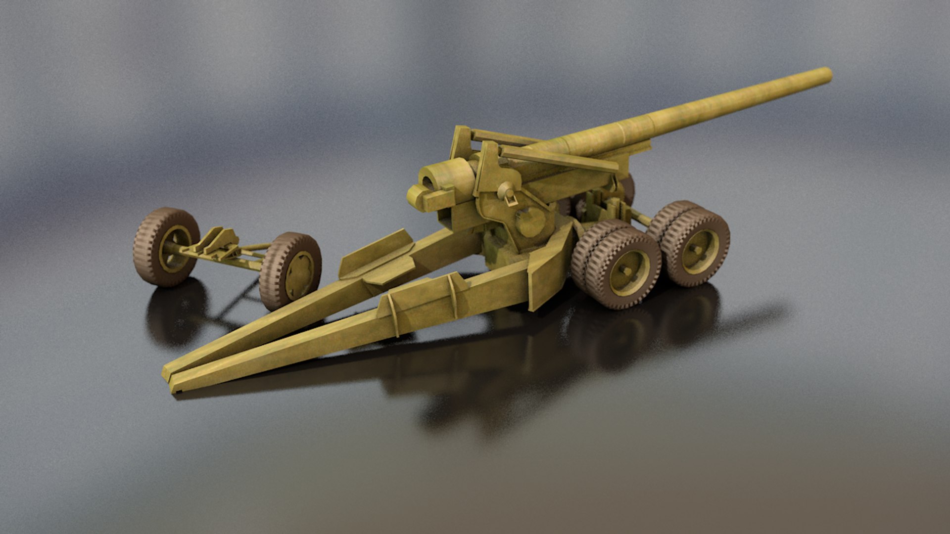 155 Mm M1 Caliber 3D Model - TurboSquid 1446219