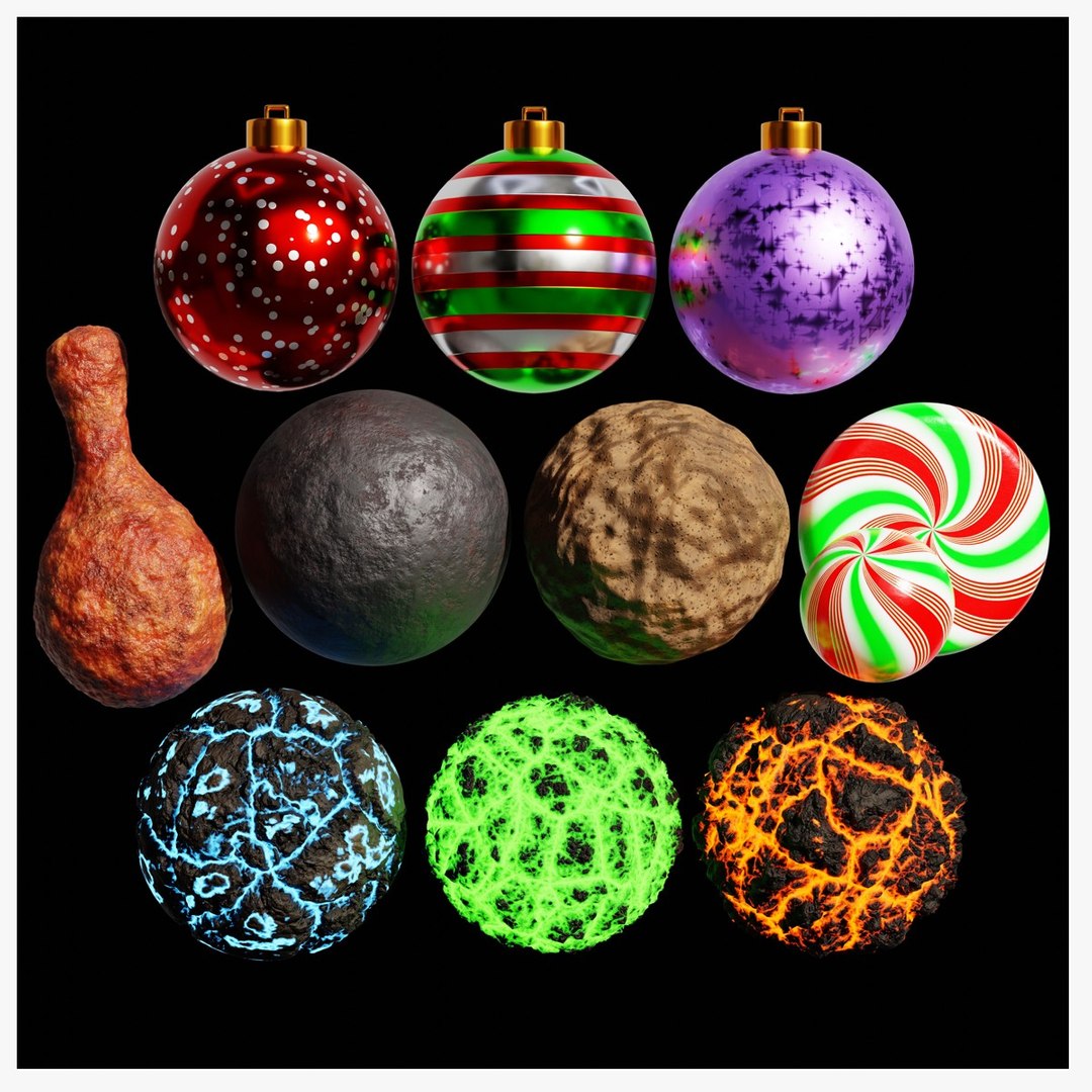 3D Blender Procedural Material Pack 17 - TurboSquid 2176955