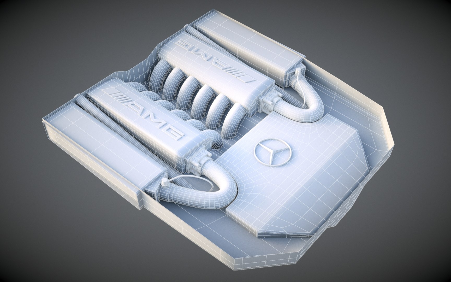 3d Model Mercedes-benz Engine