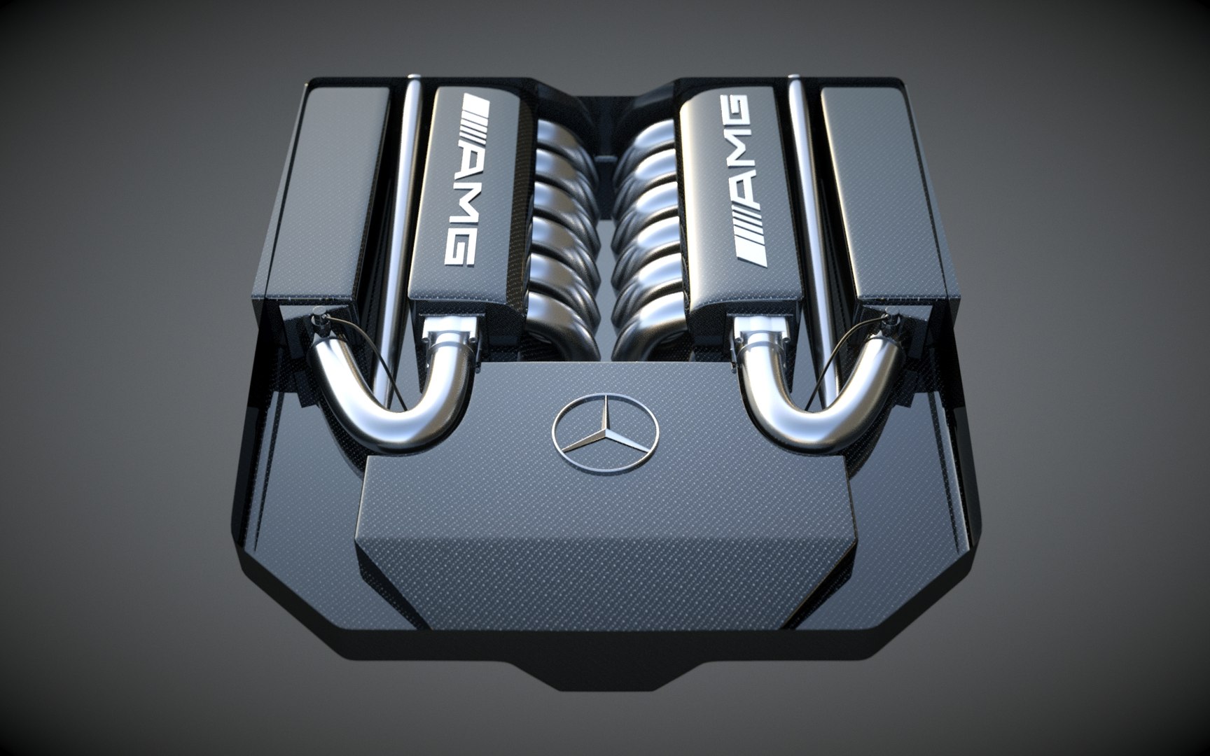 3d Model Mercedes-benz Engine