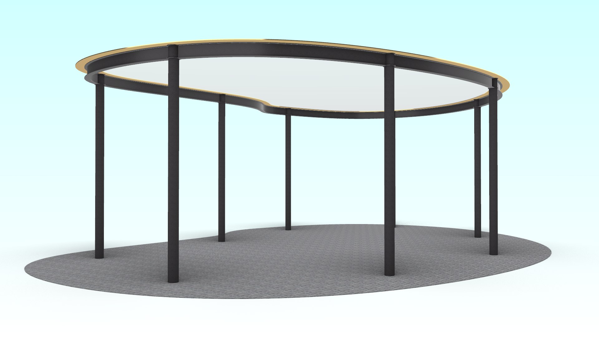 3D Model Curved Steel-framed Building - TurboSquid 2058260