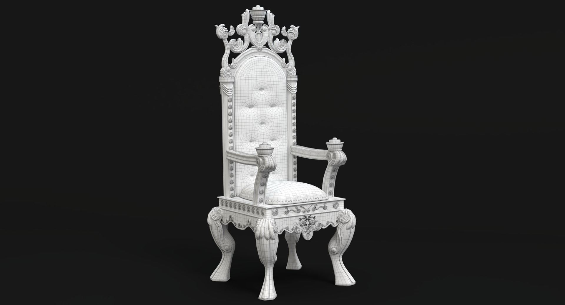 3D Throne Chair S Model - TurboSquid 1255297