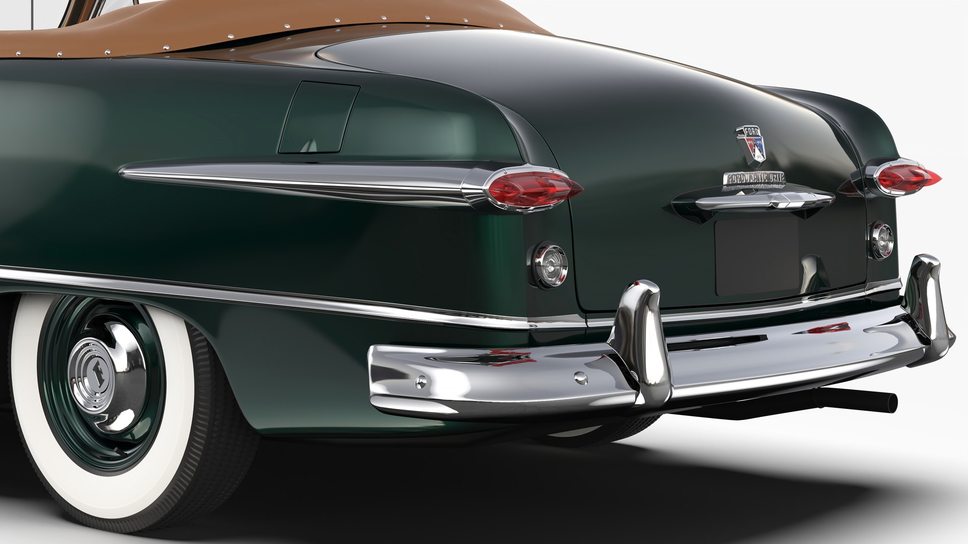 3D Ford Custom Deluxe Victoria Convertible 1951 - TurboSquid 2175988