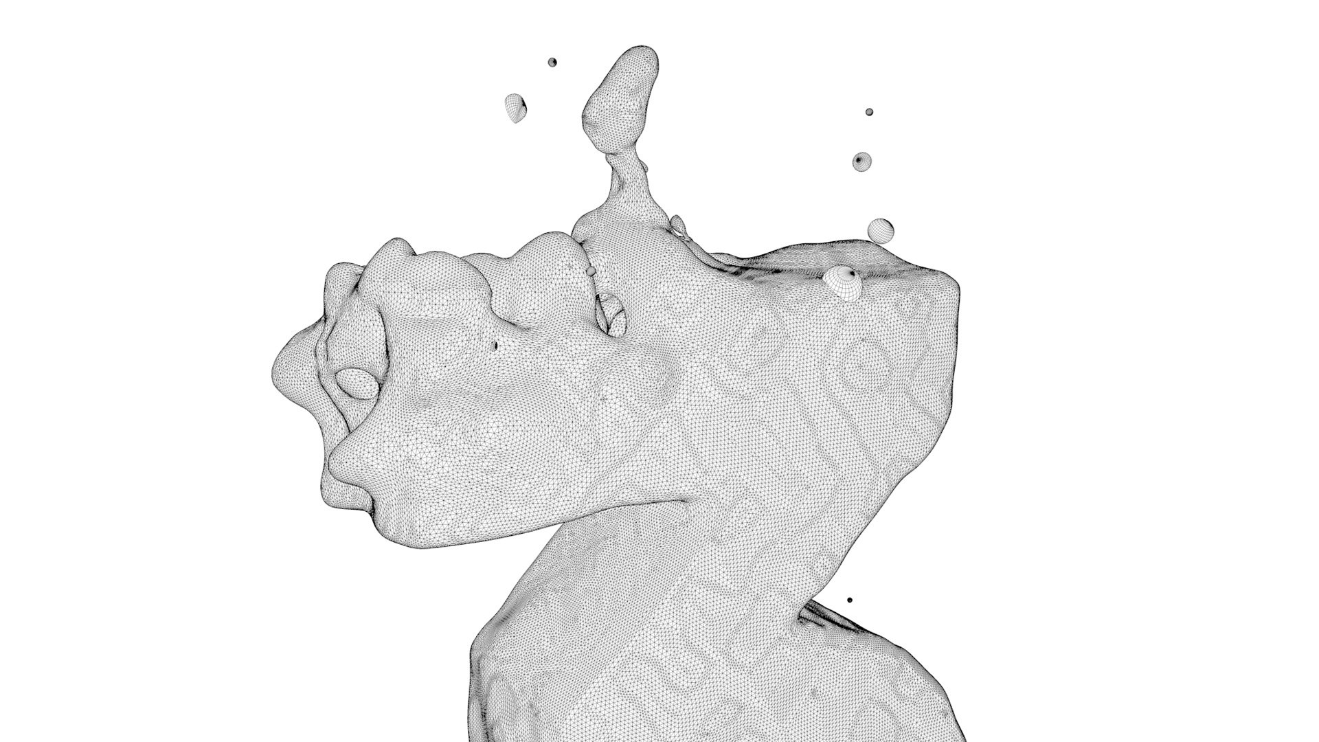 Number Liquid 3 3D Model - TurboSquid 1689146