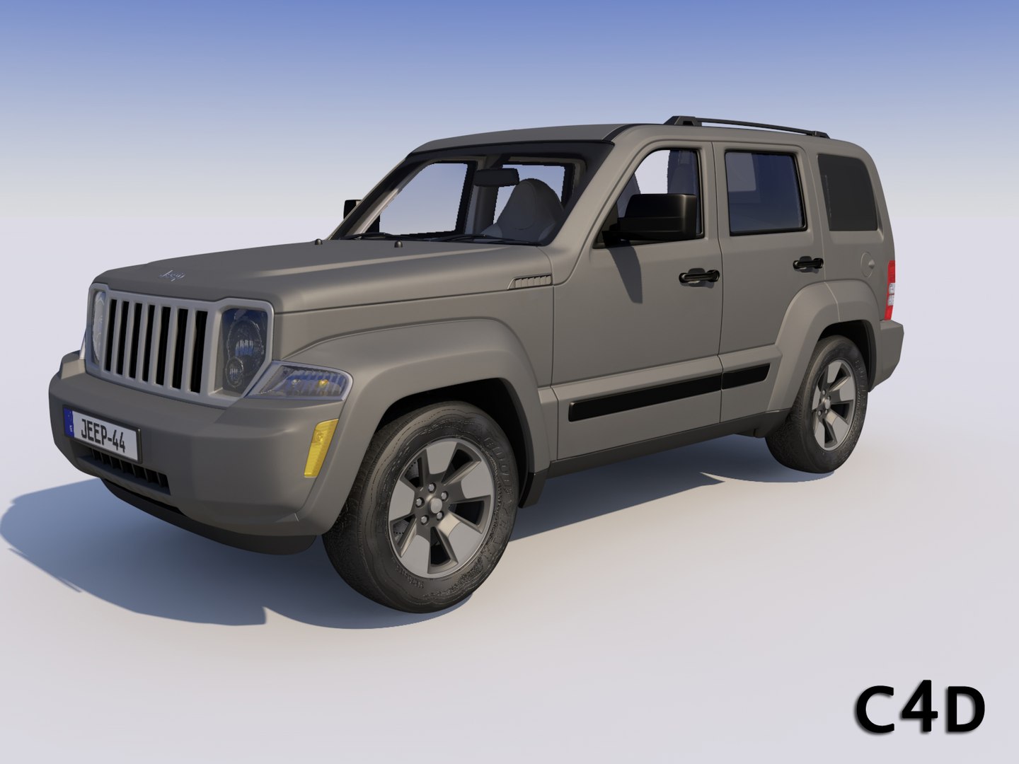 3d jeep liberty levels details model