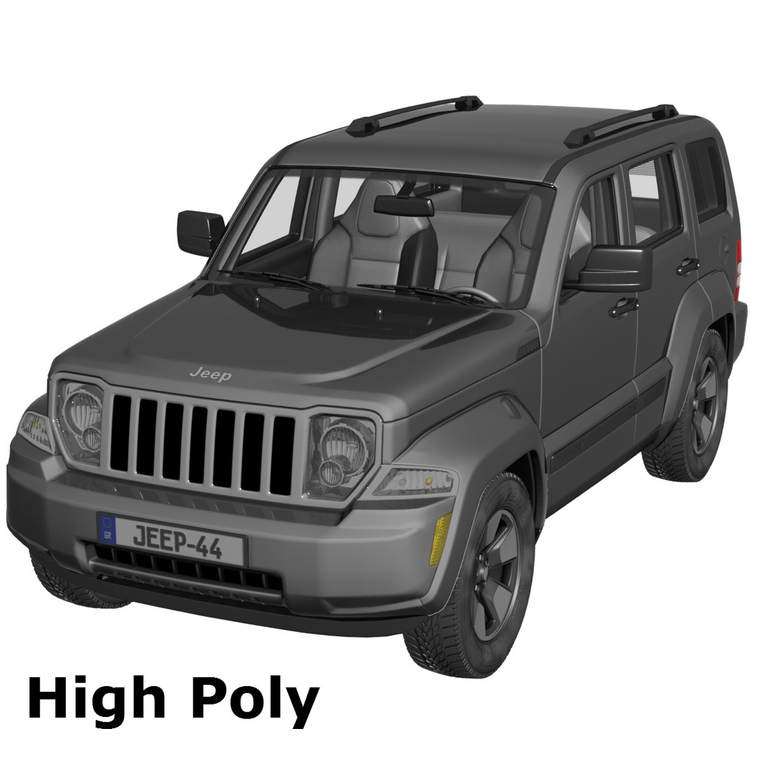 3d Jeep Liberty Levels Details Model