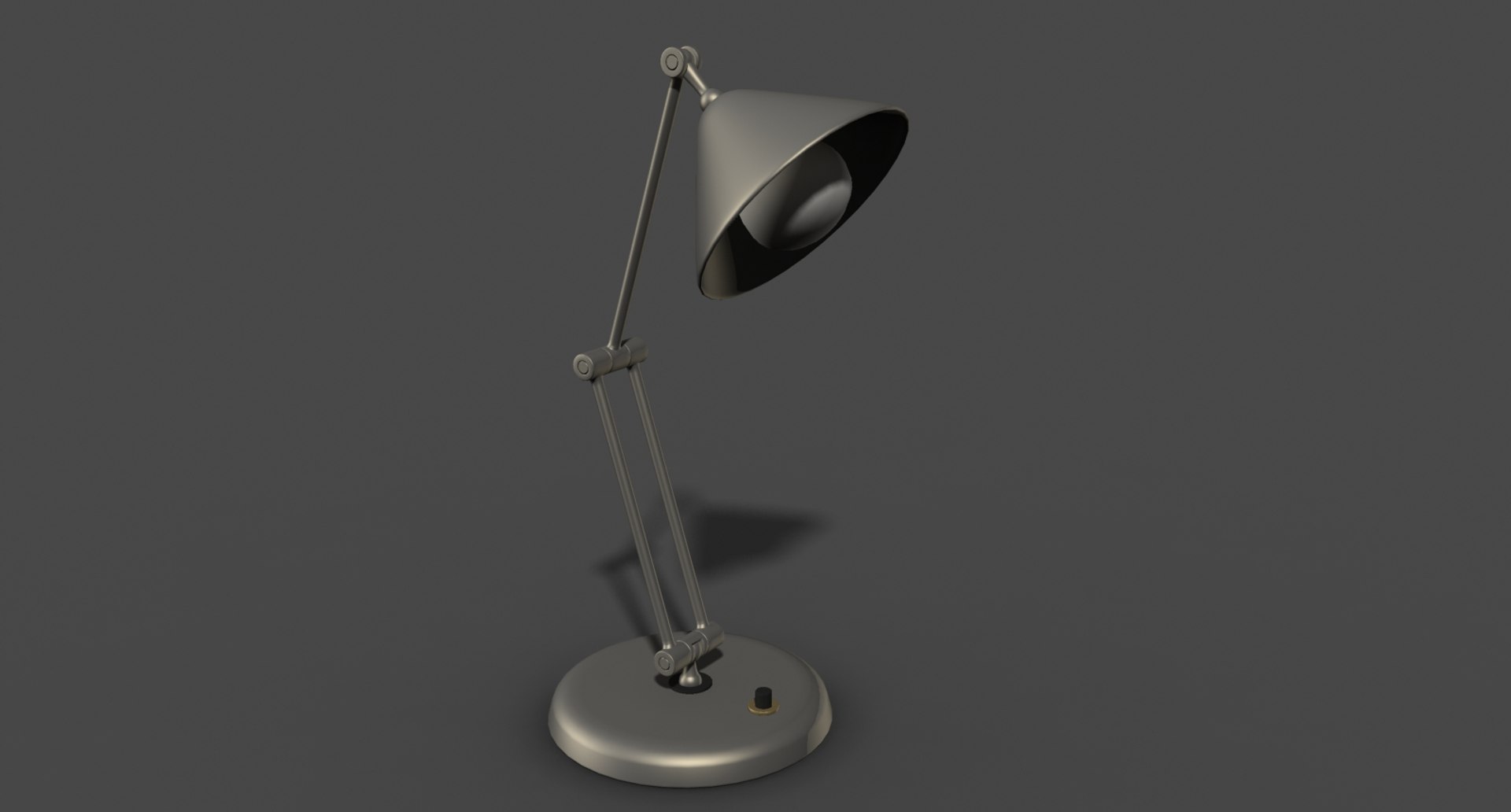 3d desk lamp rig model