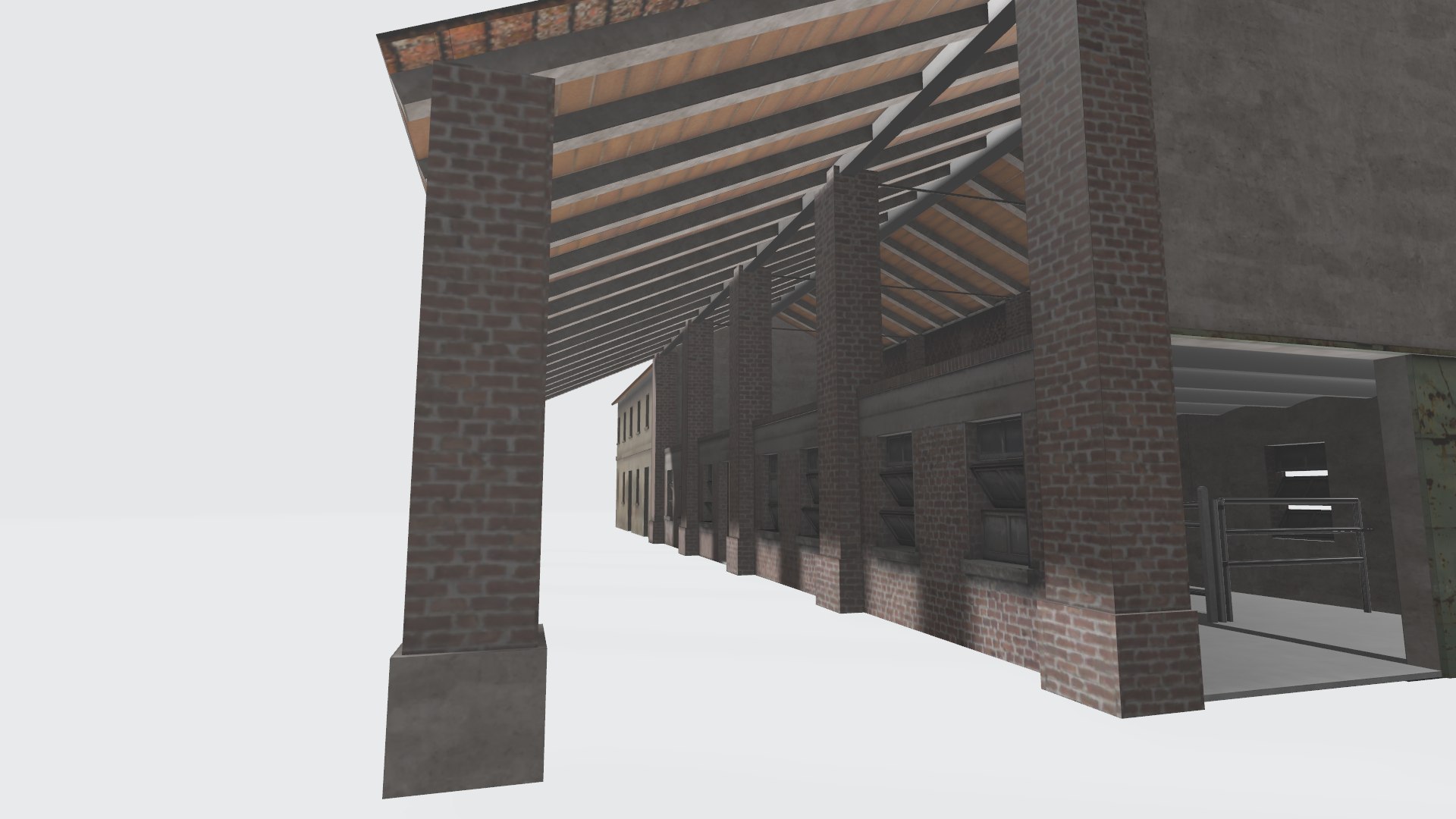 3D Italian old barn italian cascina model - TurboSquid 2171289