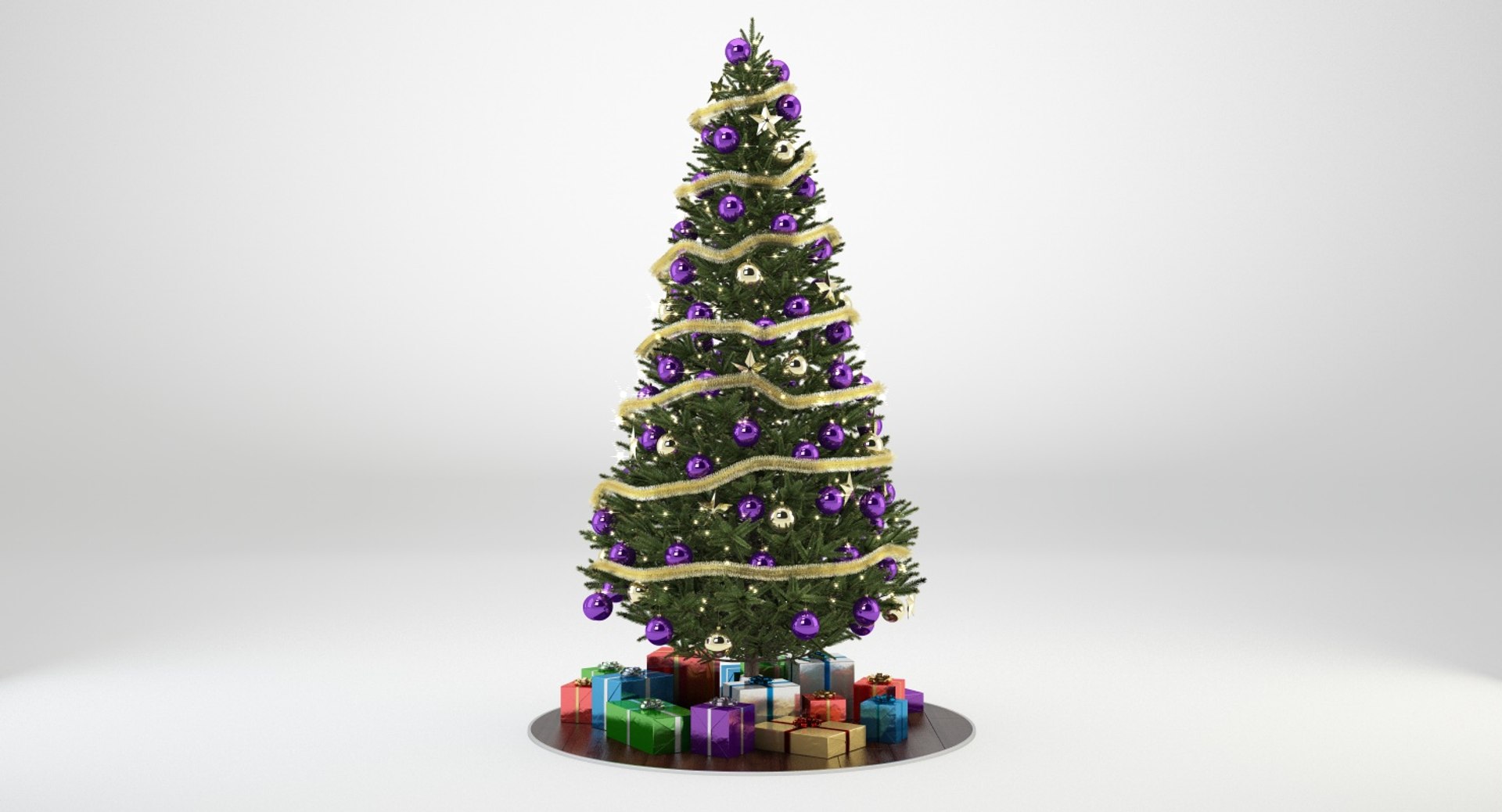christmas tree 3d c4d