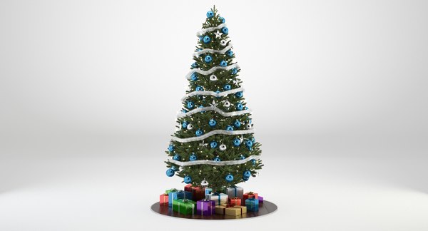 christmas tree 3d c4d