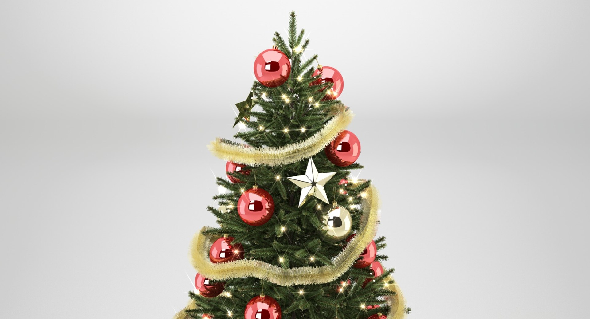 christmas tree 3d c4d