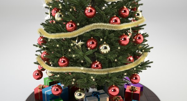christmas tree 3d c4d