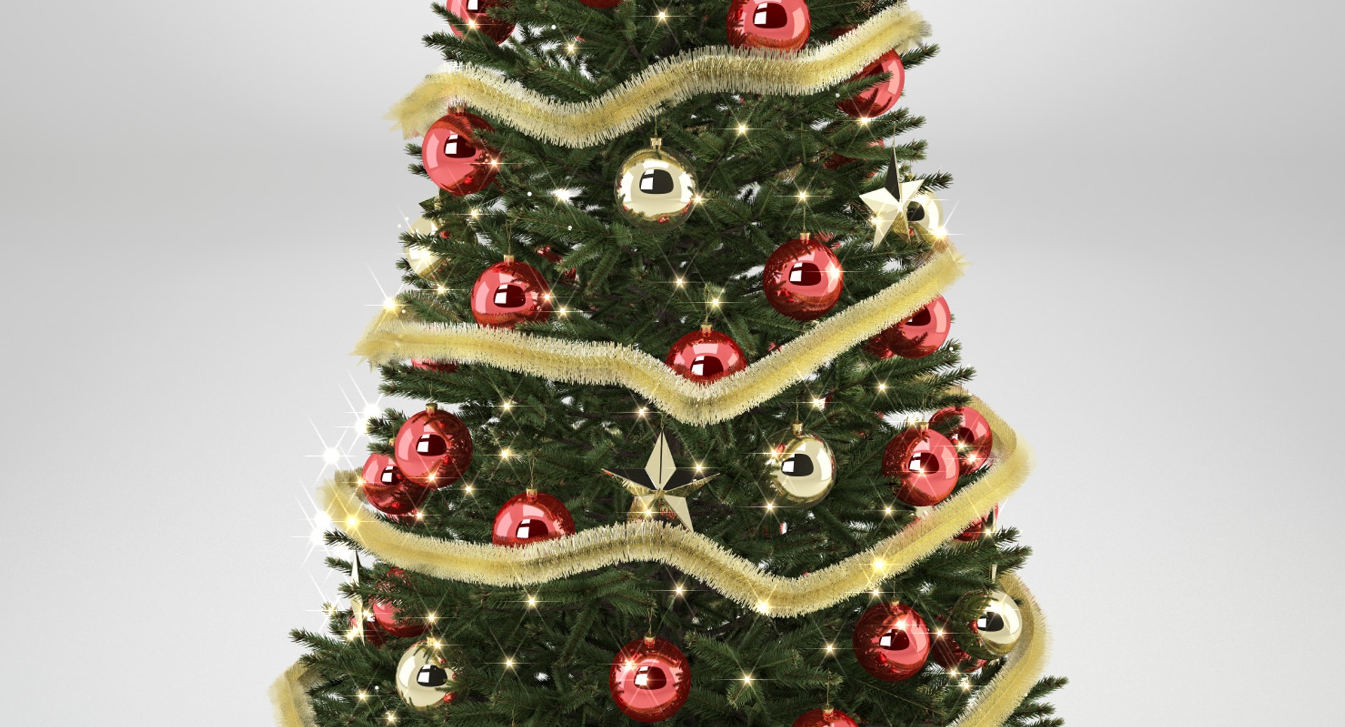 christmas tree 3d c4d