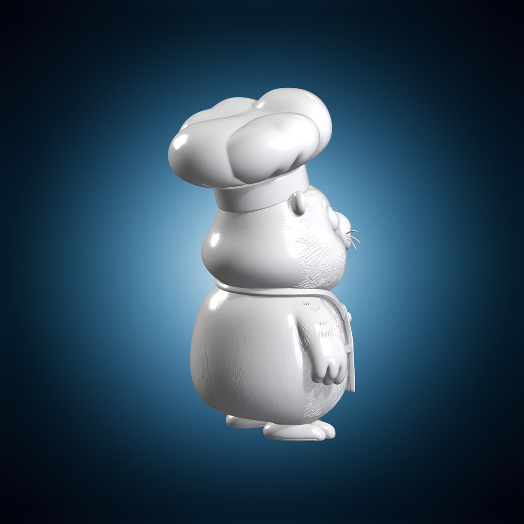 3D Chibi Capybara Chef 3D Print Model Model - TurboSquid 2576464