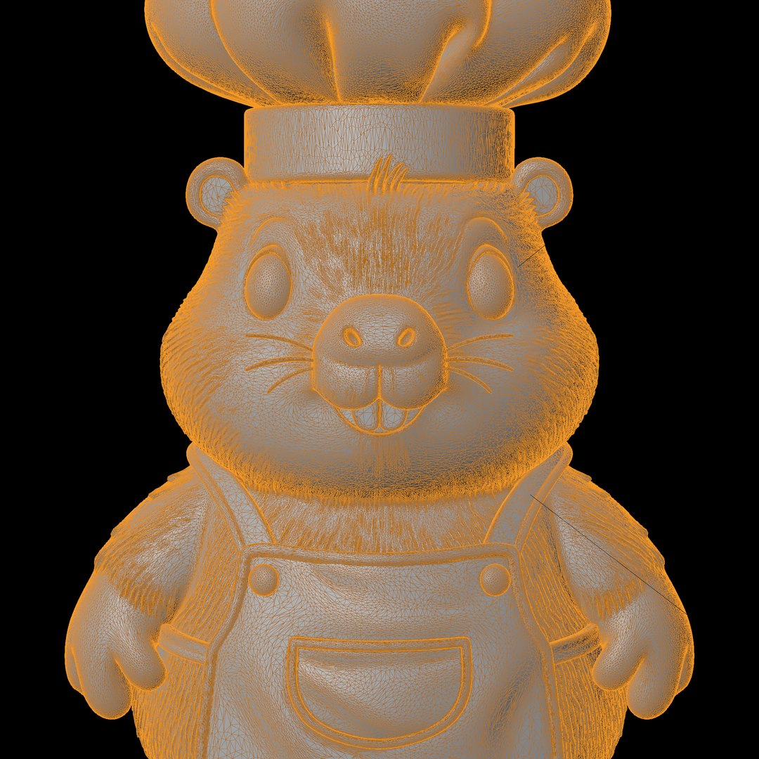 3D Chibi Capybara Chef 3D Print Model Model - TurboSquid 2576464