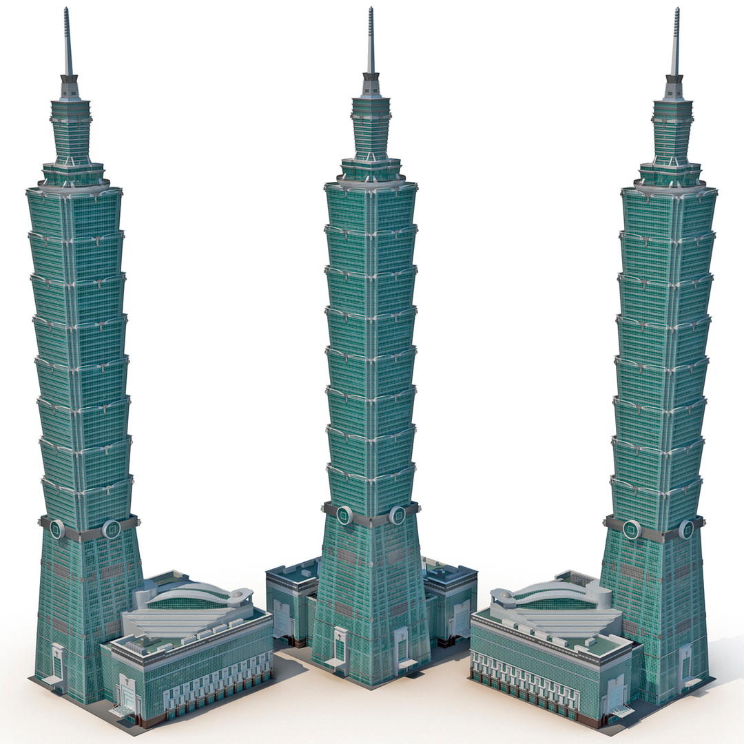 taipei 101 2 3d c4d