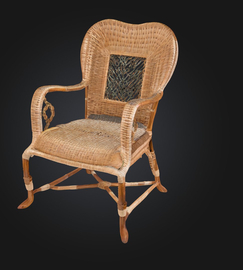 Rattan Garden Porch Chair 3D Model - TurboSquid 2399044