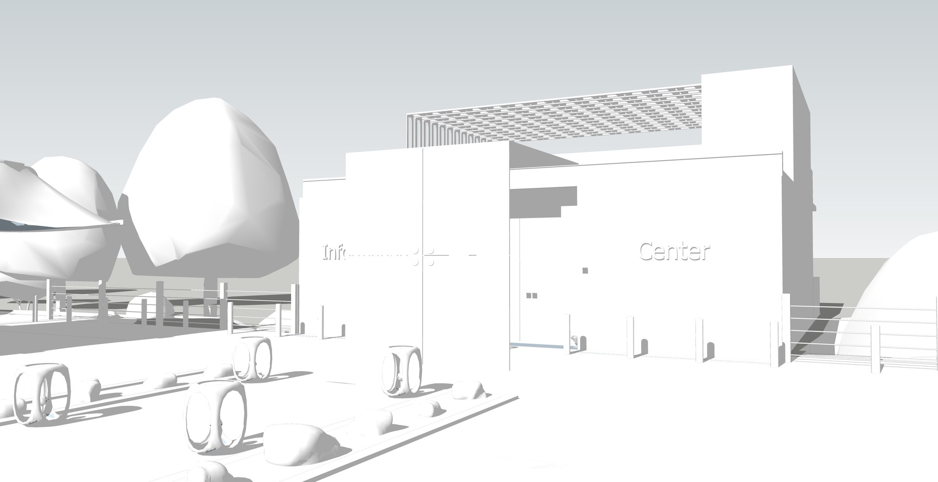 Viewing Information Center Mountain 3D Model - TurboSquid 1493566