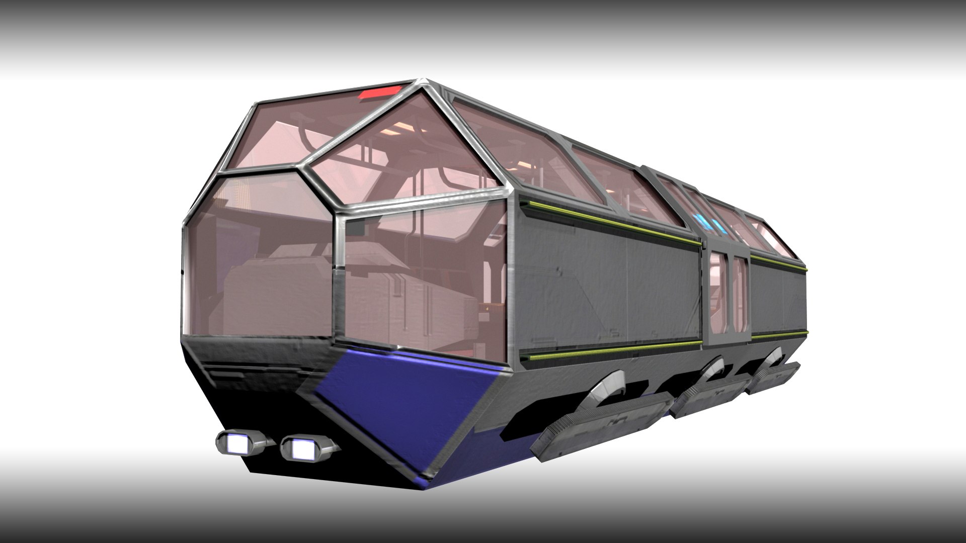 SciFi Tram Shuttle 3D - TurboSquid 1805288