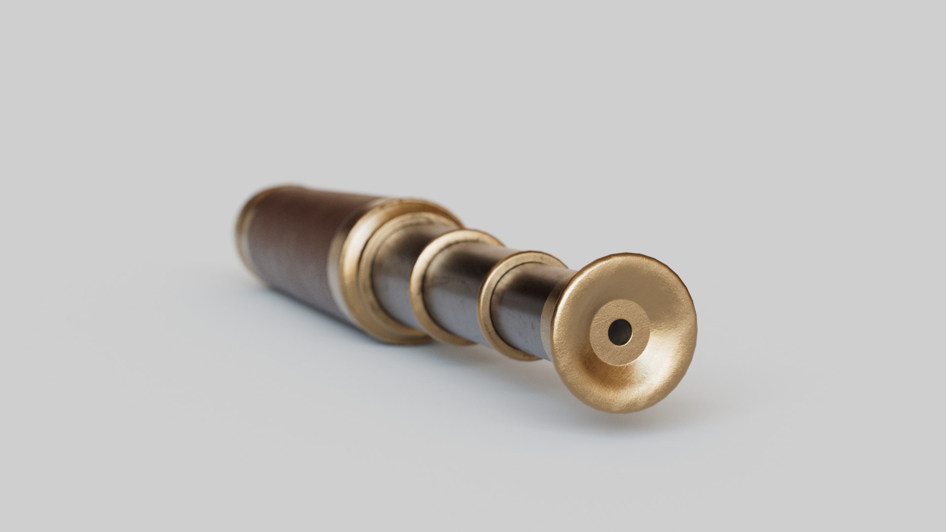 3D Model Antique Aged Spyglass - TurboSquid 1930168