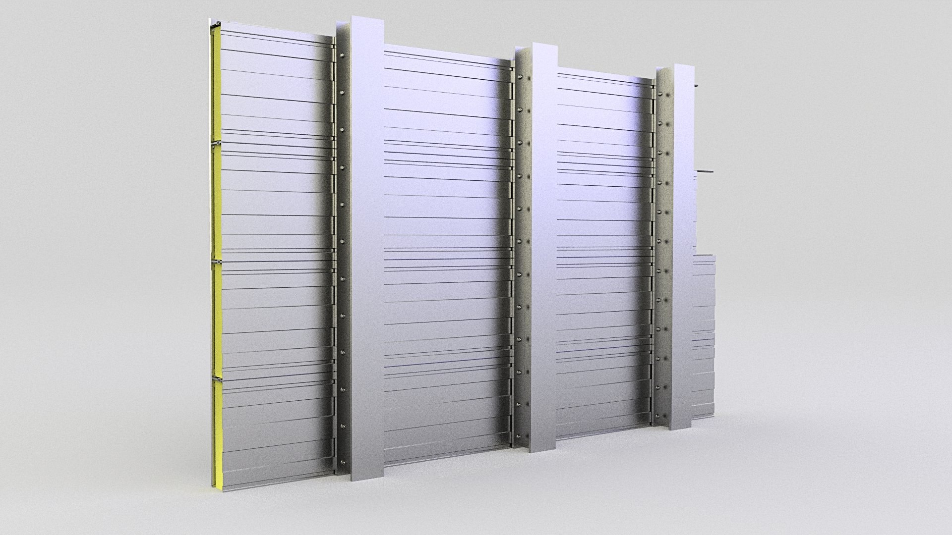 3D facade wall panels - TurboSquid 1529143