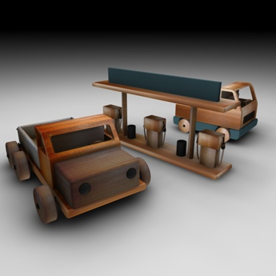 Truck Wood 3ds