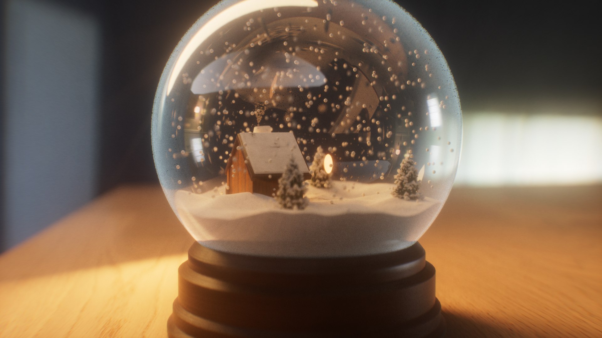 Snowglobe Christmas Animated - Octane 3D Model - TurboSquid 2156314