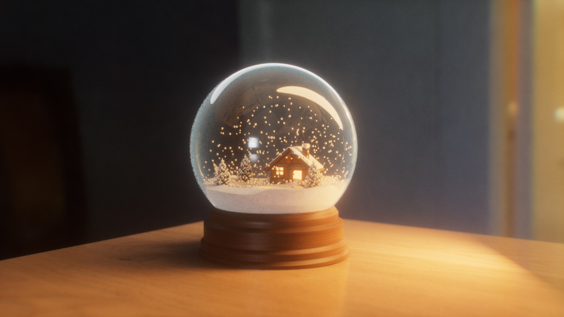 Snowglobe Christmas Animated - Octane 3D Model - TurboSquid 2156314