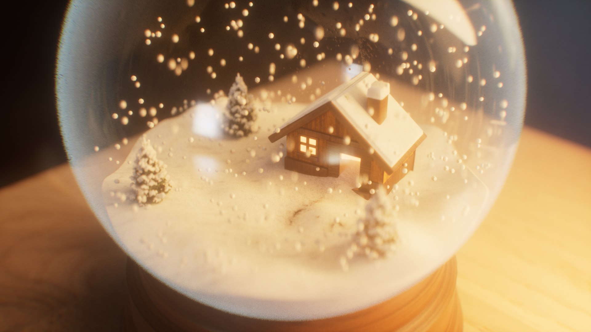 Snowglobe Christmas Animated - Octane 3D Model - TurboSquid 2156314