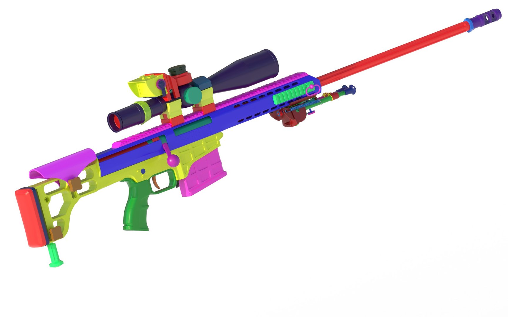 Barrett 98b 3D Model - TurboSquid 1355056