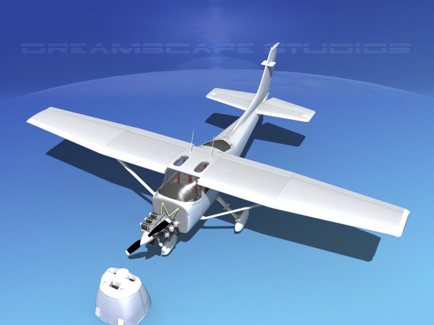 3d Model Skylane Cessna 182