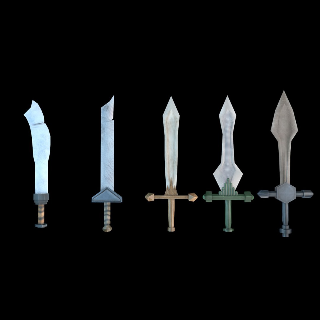 modelo 3d Swords Pack - TurboSquid 2089983