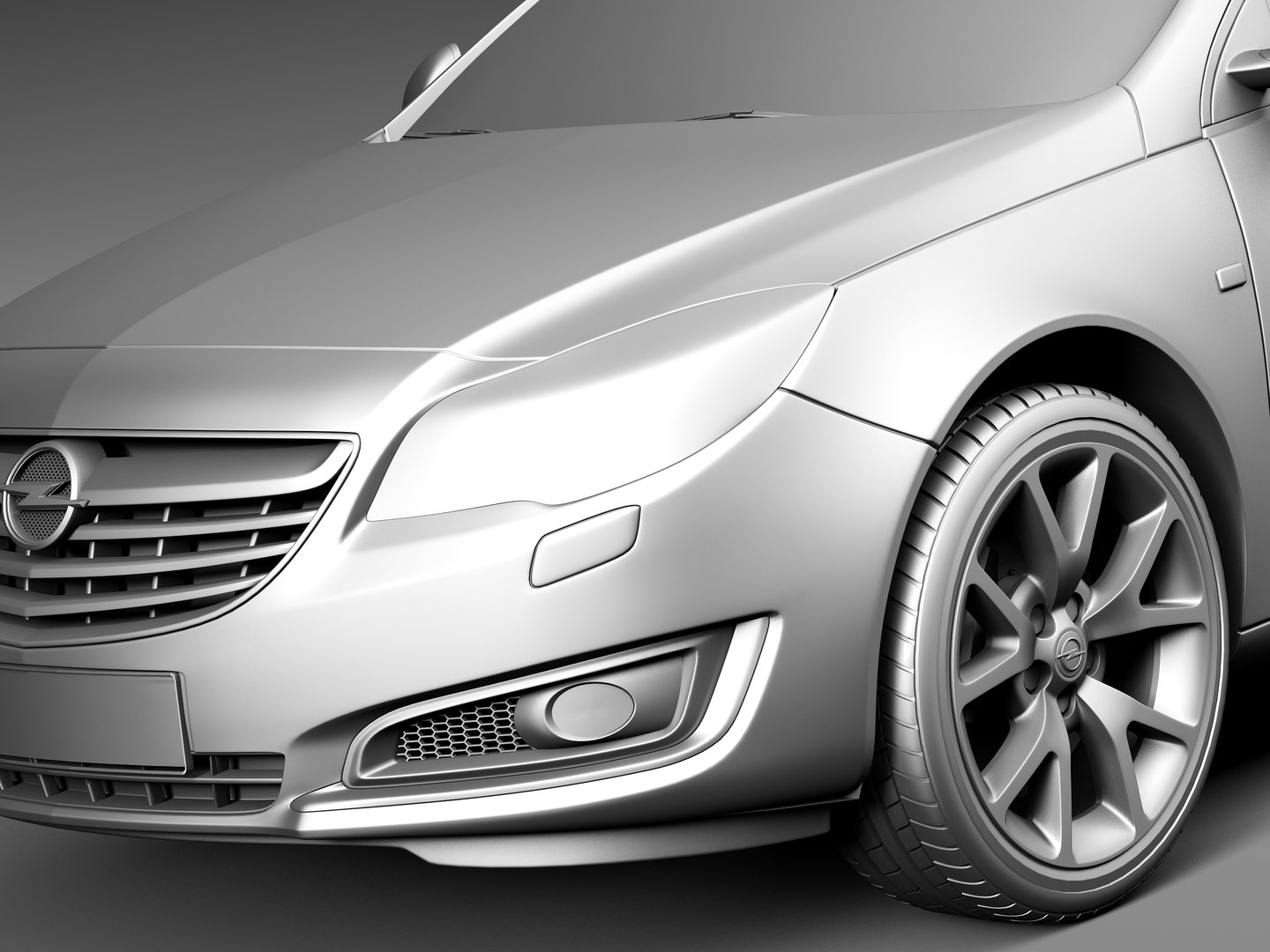2013 2014 sedan opel 3d model