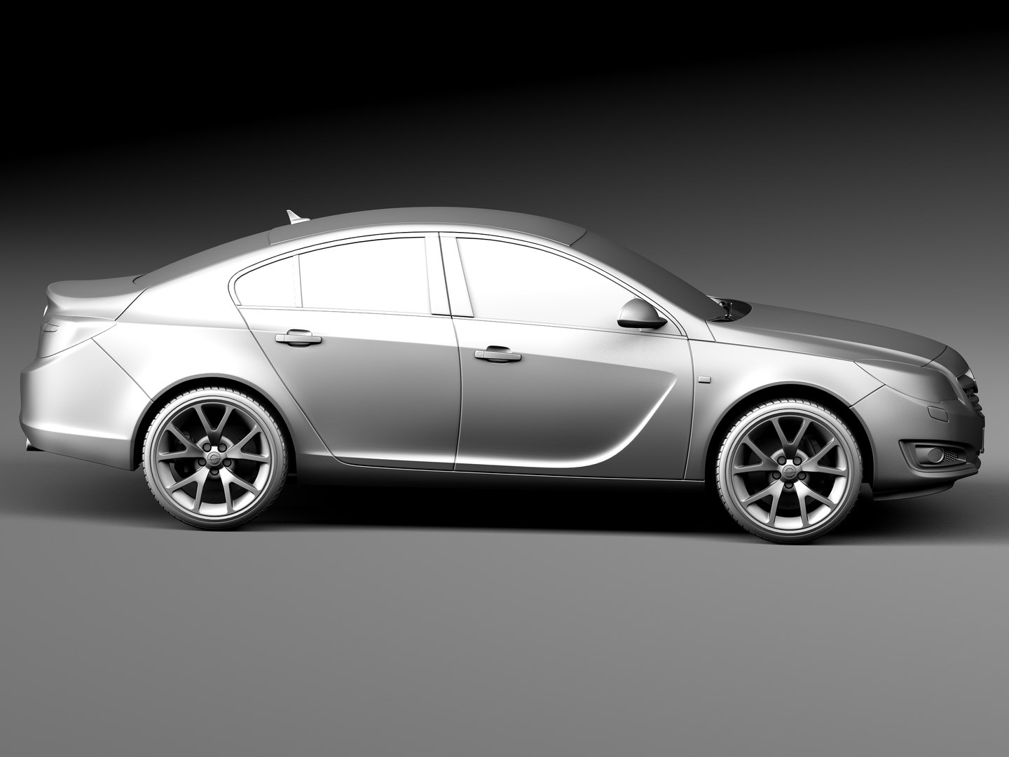 2013 2014 sedan opel 3d model