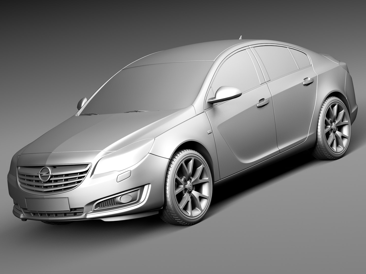 2013 2014 sedan opel 3d model