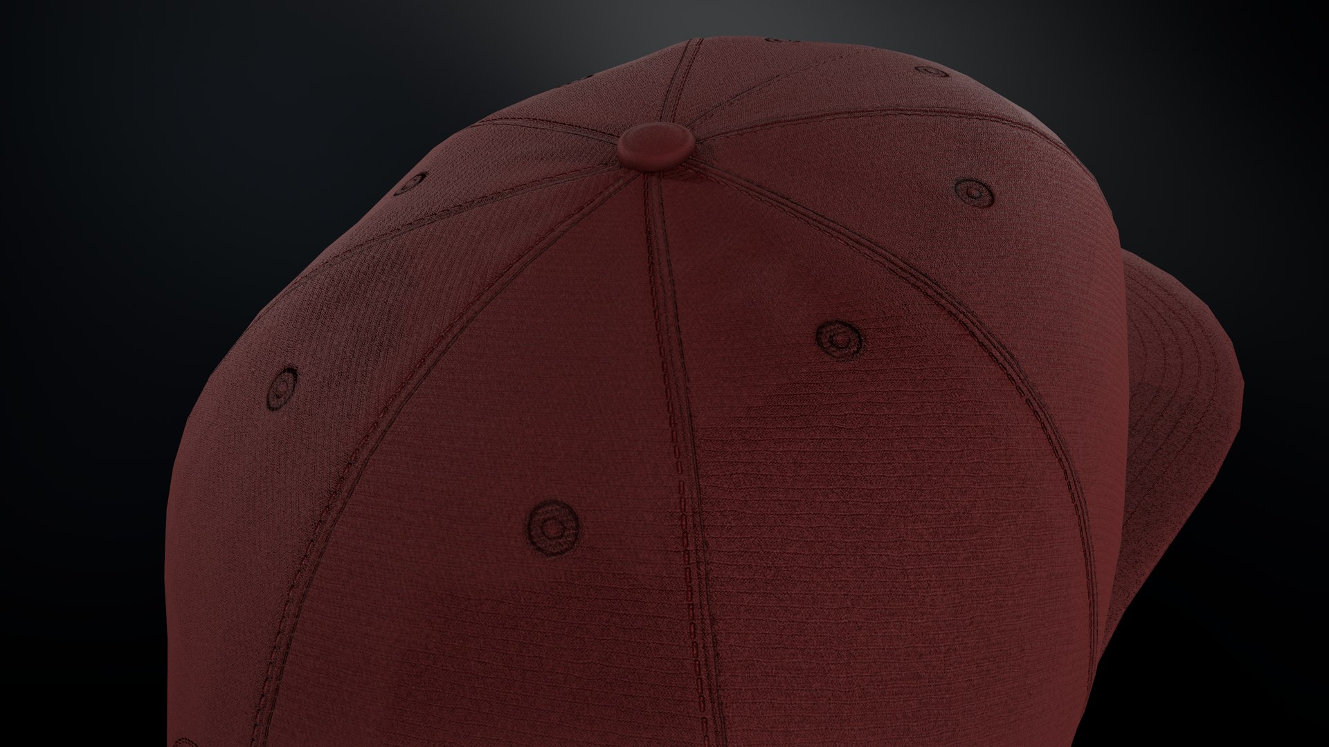 3D Red Snapback Cap model - TurboSquid 1839494