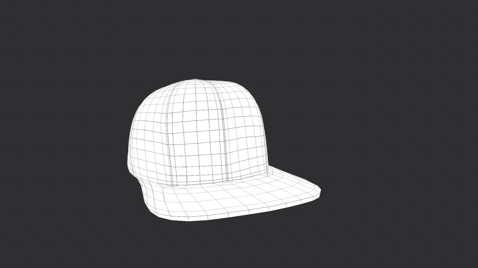 3D Red Snapback Cap model - TurboSquid 1839494