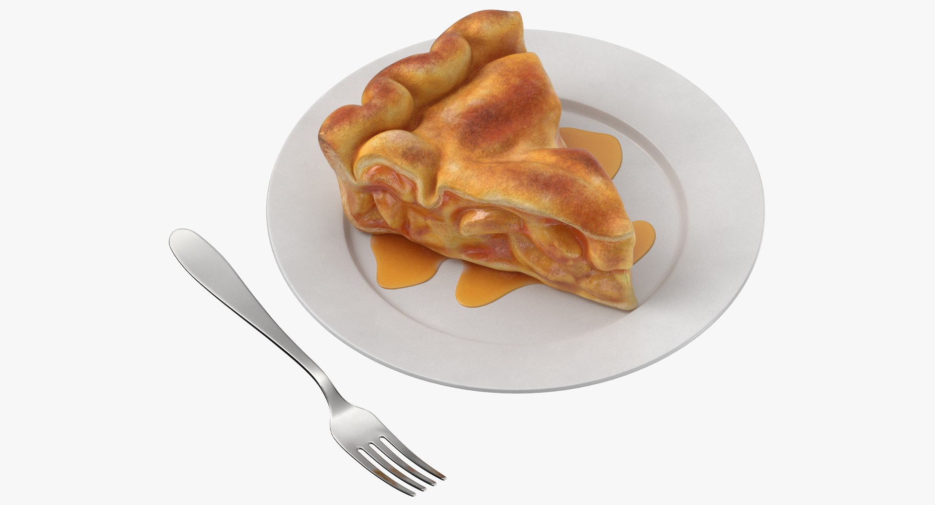 3D apple pie slice model - TurboSquid 1335100