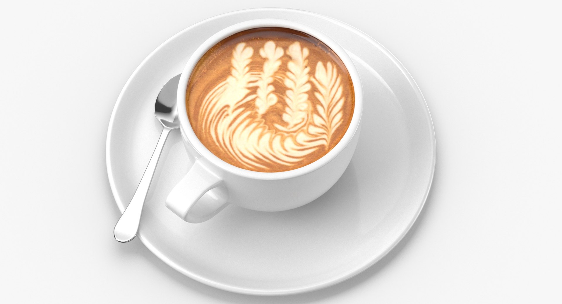 3D coffee art 03 - TurboSquid 1604087