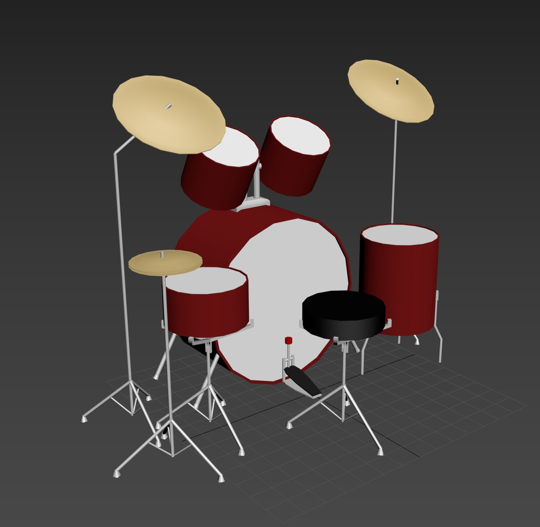 Drums 3D Model - TurboSquid 1240112