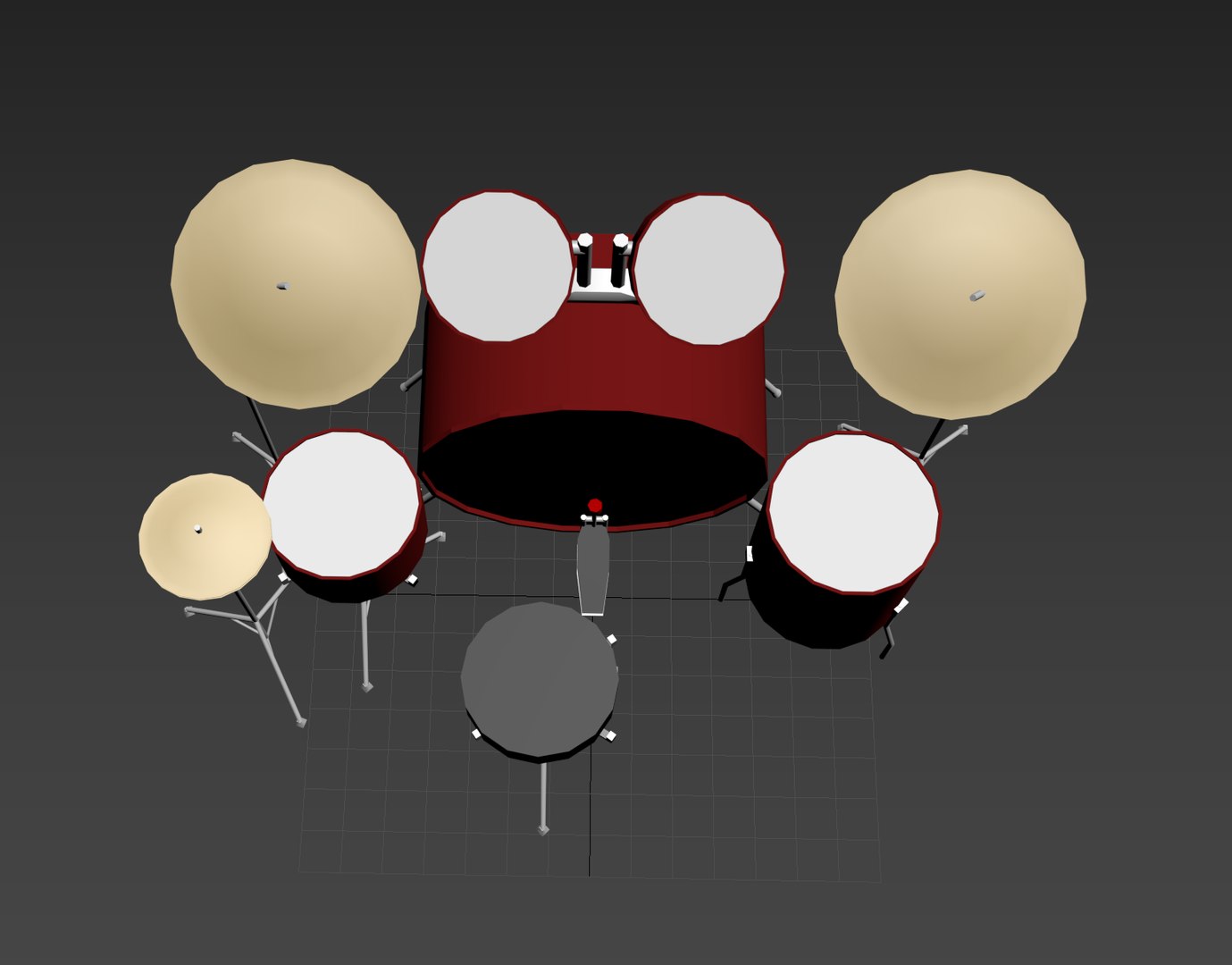 Drums 3D Model - TurboSquid 1240112