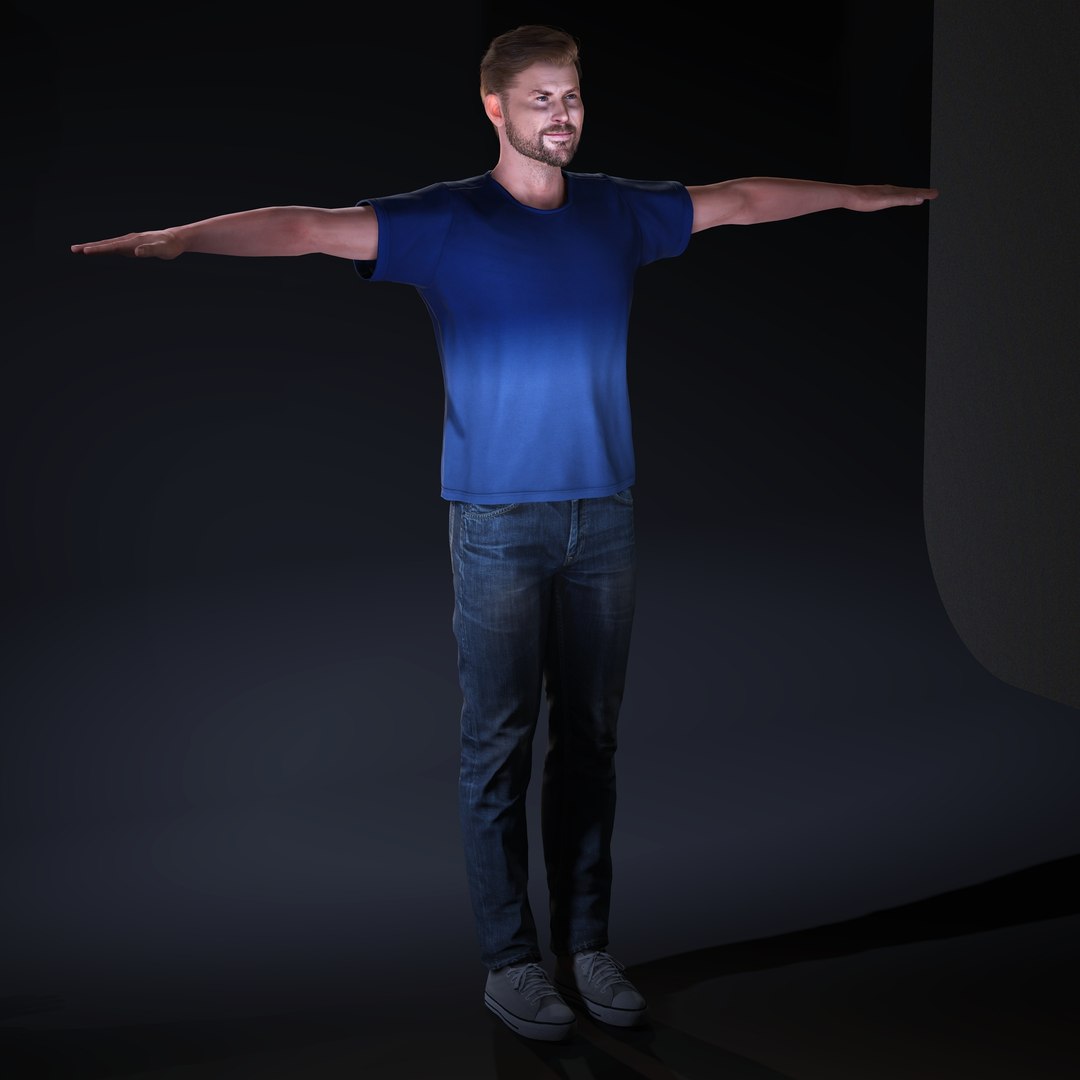 Chris Hemsworth 3D Model - Hyper Realistic - Low Poly 3D Model Low-poly ...