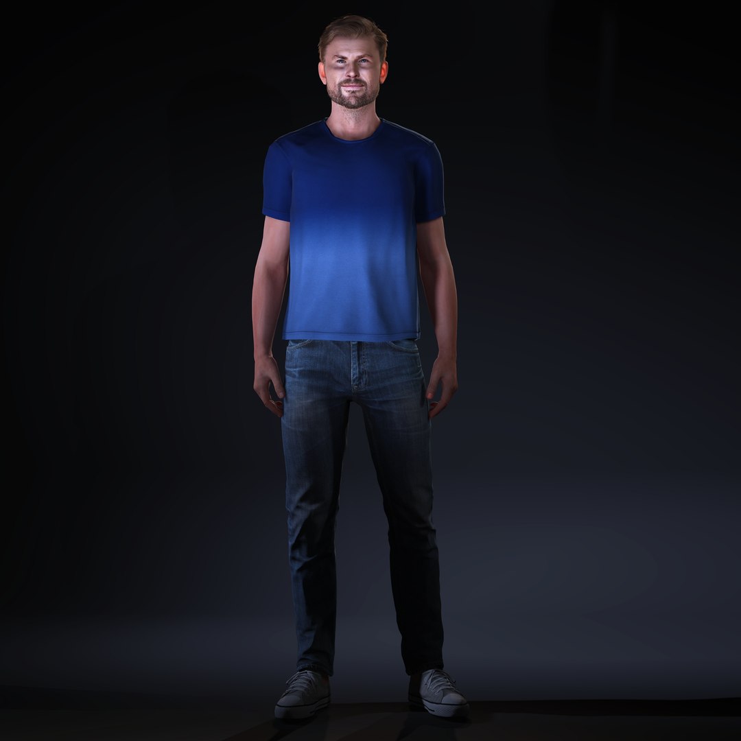 Chris Hemsworth 3D Model - Hyper Realistic - Low Poly 3D Model Low-poly ...