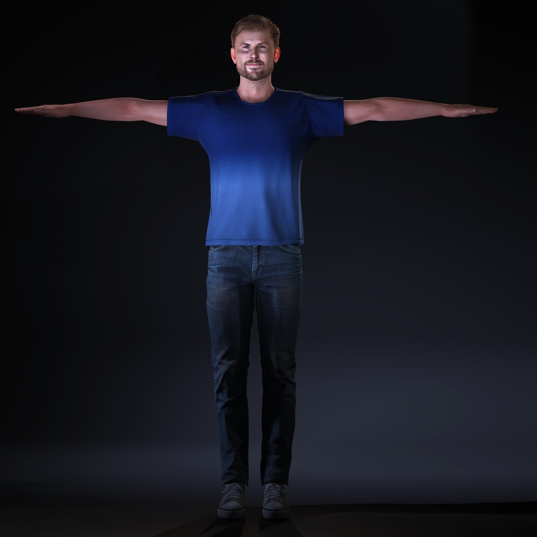 Chris Hemsworth 3D Model - Hyper Realistic - Low Poly 3D Model Low-poly ...