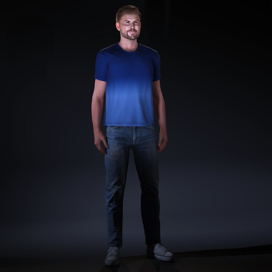 Chris Hemsworth 3D Model - Hyper Realistic - Low Poly 3D Model Low-poly ...