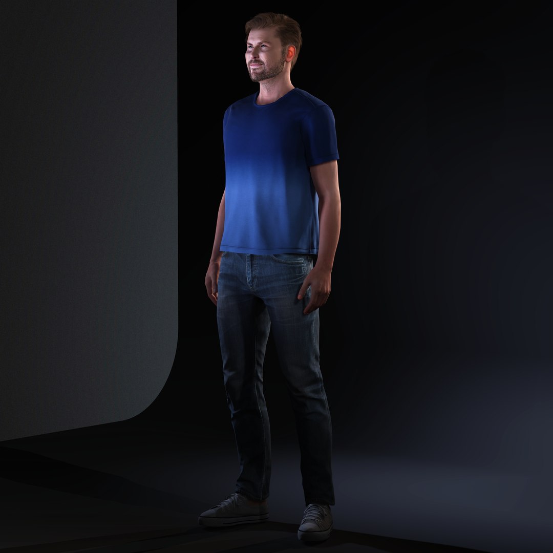 Chris Hemsworth 3D Model - Hyper Realistic - Low Poly 3D Model Low-poly ...