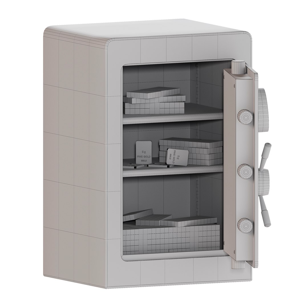 Home Vault Security Safe 3D Model - TurboSquid 2005782