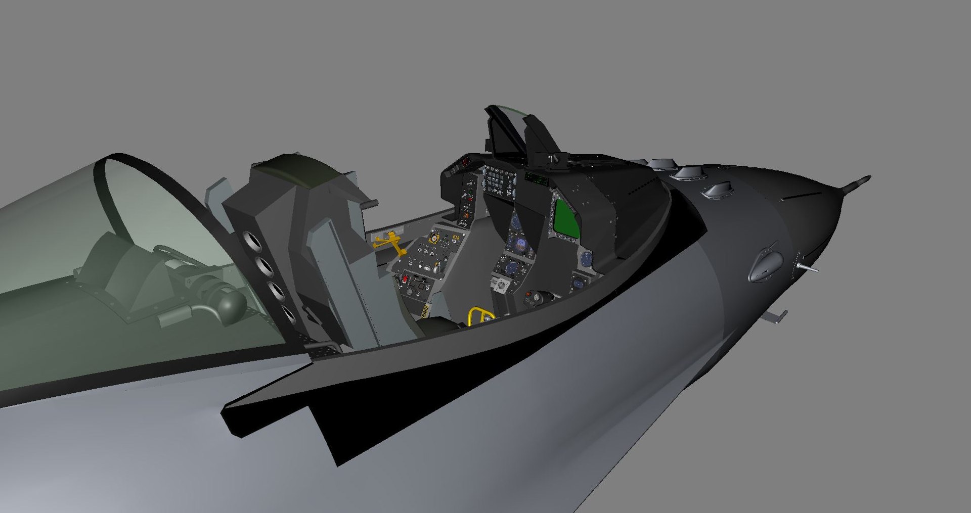 3D F-16 Cockpit Model - TurboSquid 1683994