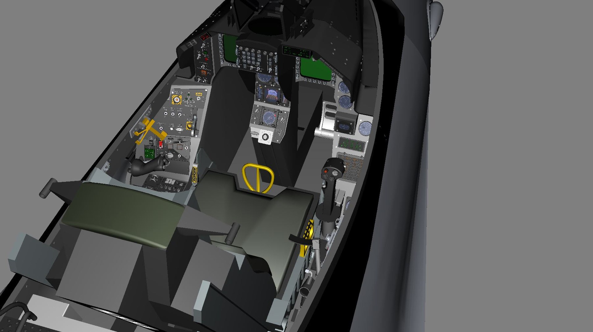 3D F-16 Cockpit Model - TurboSquid 1683994